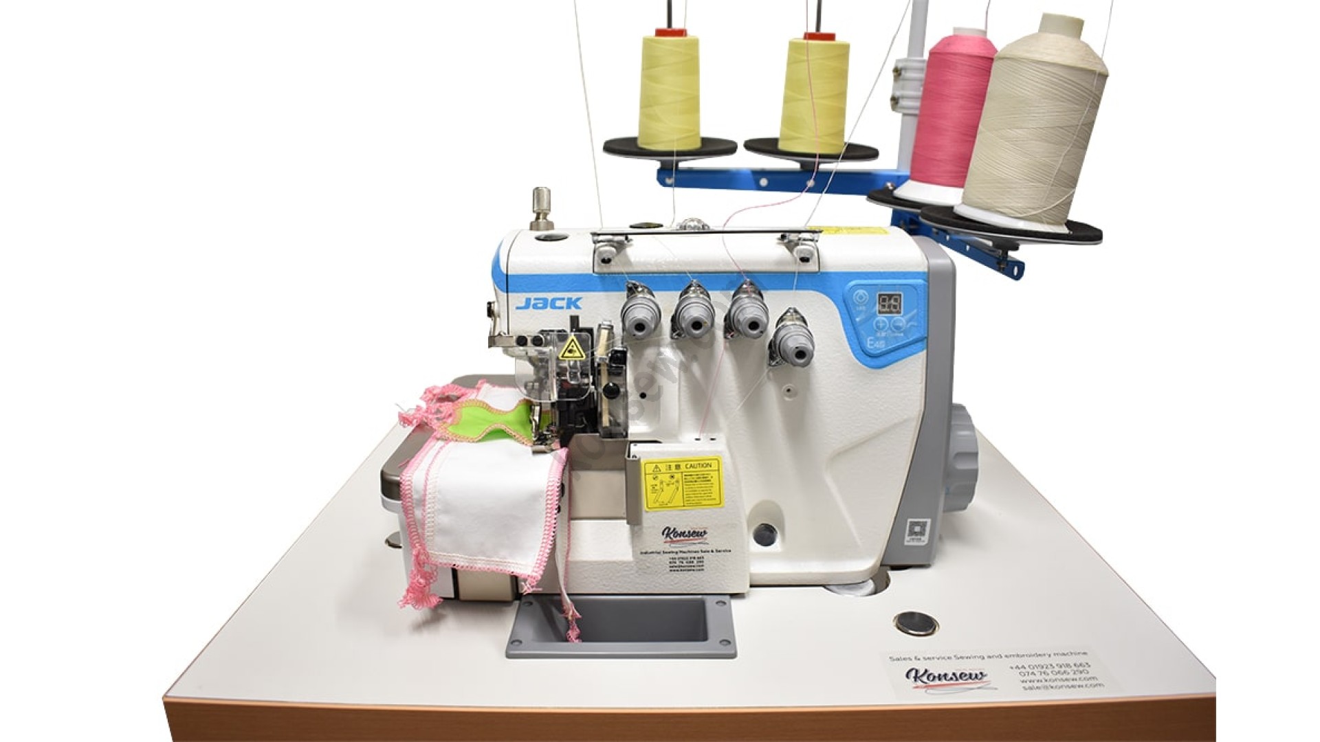 Buy JACK E4 5 Thread overlock sewing machine (Direct Drive) with small ...