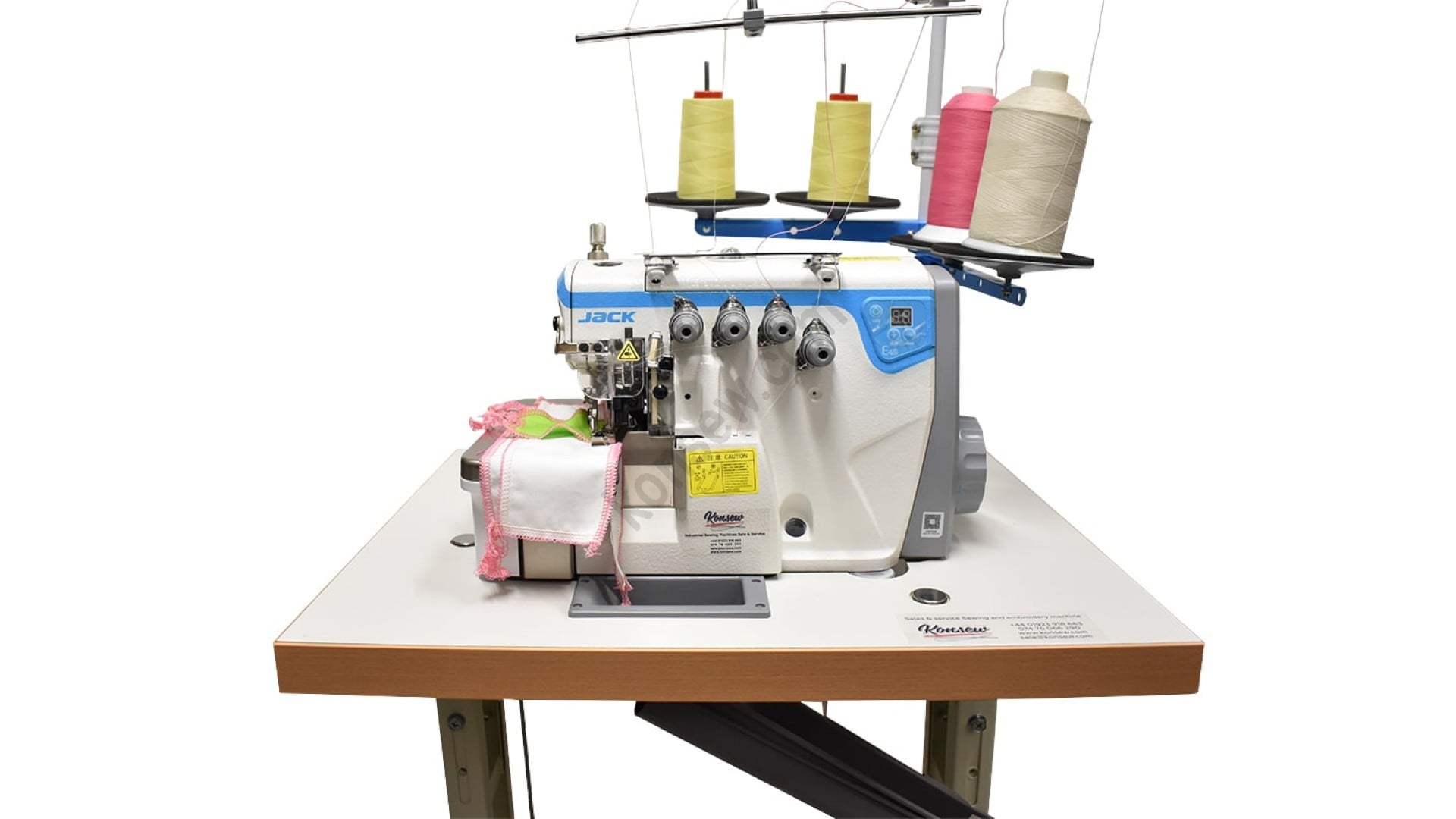 Buy JACK E4 5 Thread overlock sewing machine (Direct Drive) with small ...
