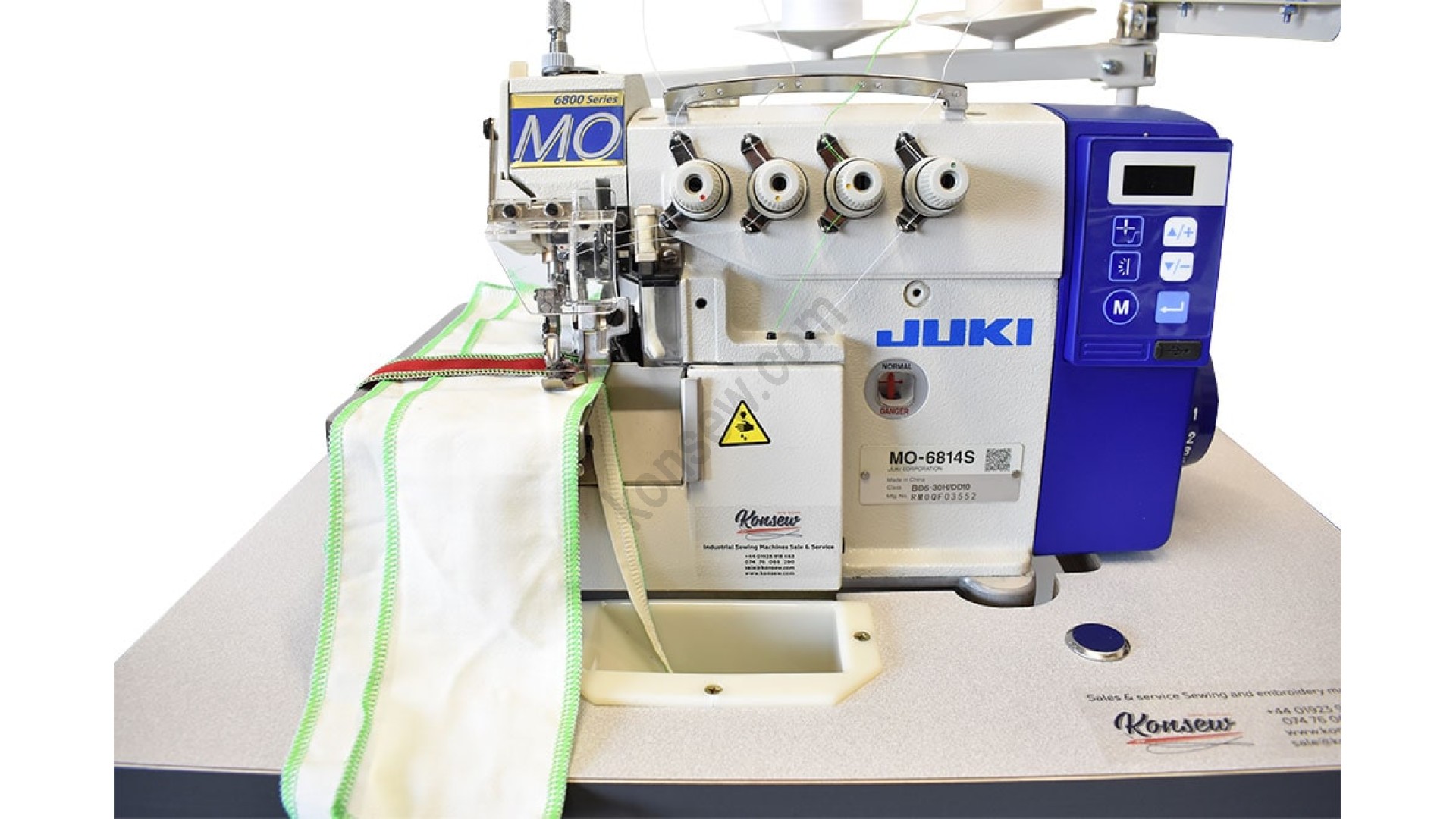 Buy JUKI MO6814SDD 4 Thread industrial overlock (direct drive)on small ...