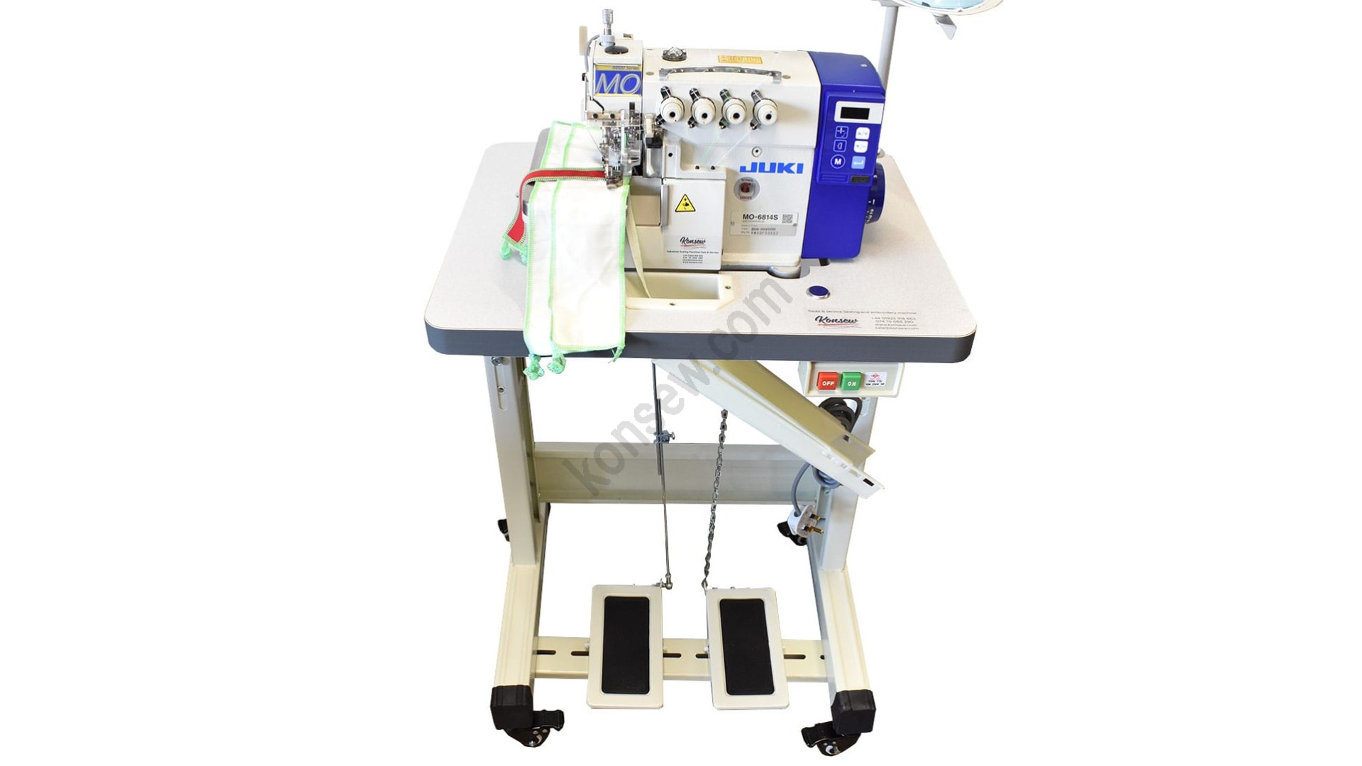 Buy JUKI MO6814SDD 4 Thread industrial overlock (direct drive)on small ...