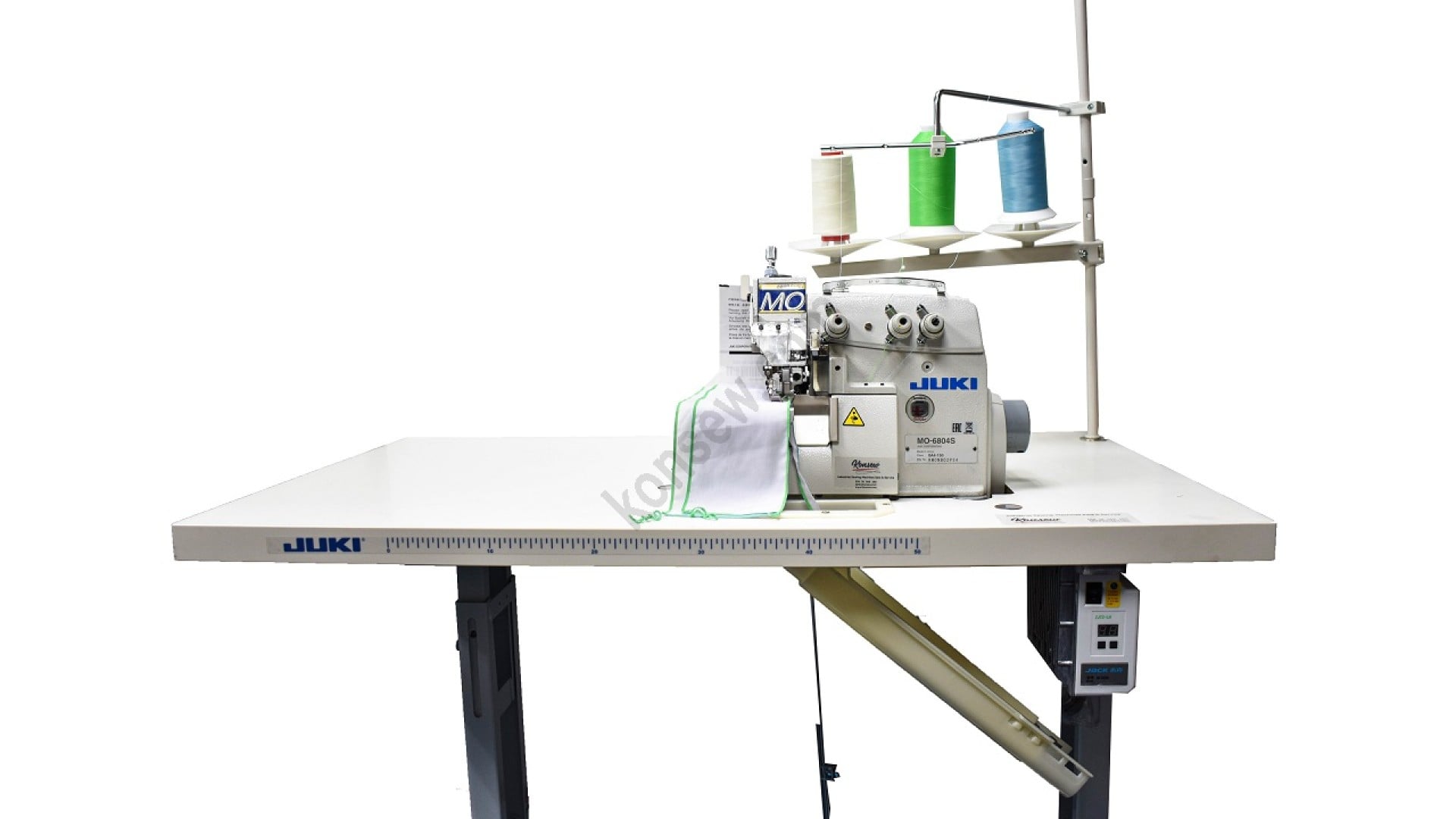 Buy JUKI MO6804S-3 thread roll hem 1-needle industrial overlock machine ...