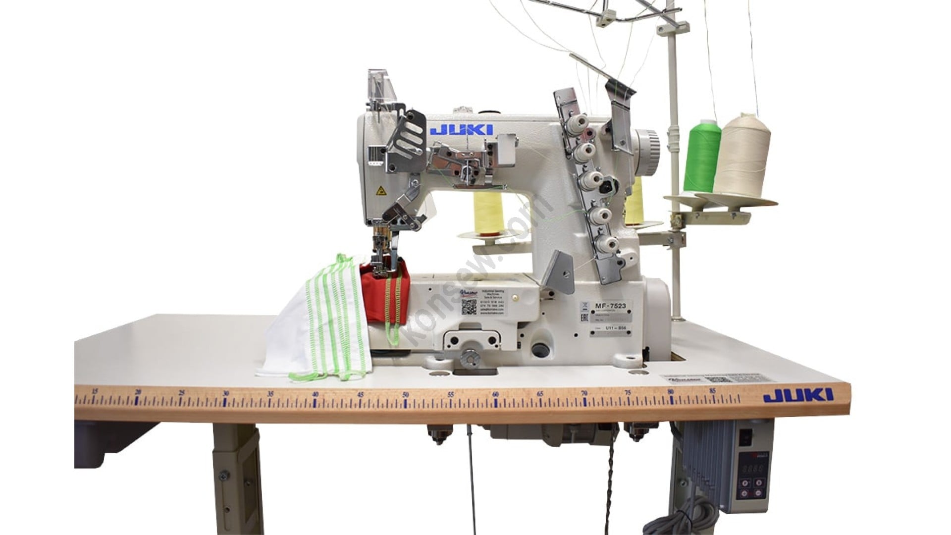 Buy Juki MF7523U Flat bed industrial coverstitch sewing machine in UK ...