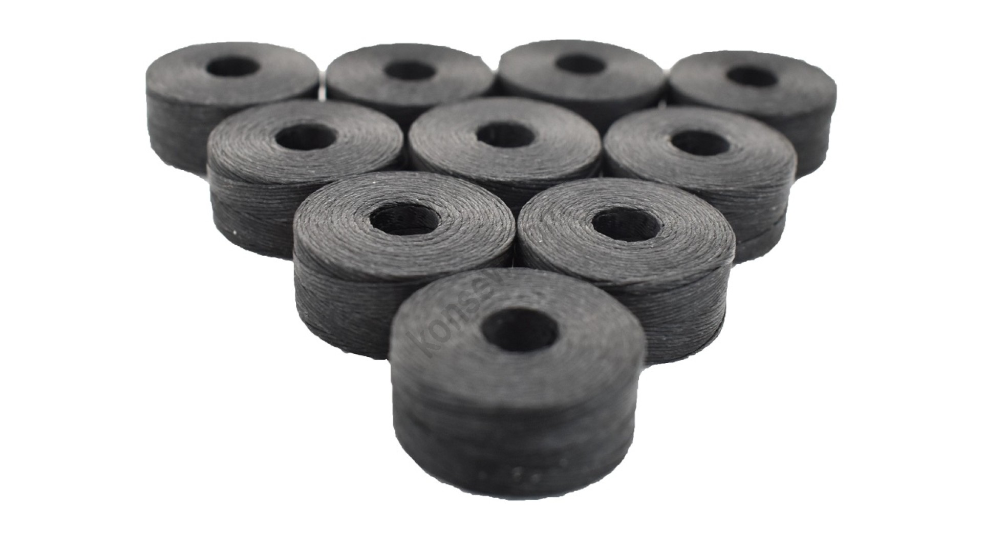 Buy Pre-wounded bobbins nylon thread size G Colour Black NM40 in UK ...