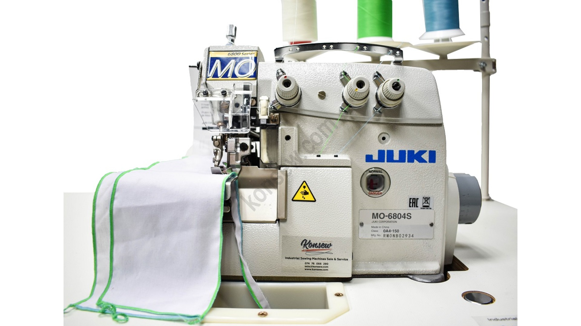 Buy JUKI MO-6804S 3 Thread industrial overlock machine with small (60cm ...